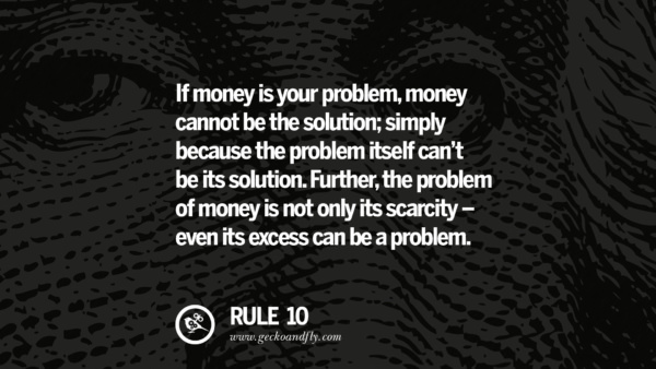 10 Golden Rules On Money & 20 Inspiring Quotes About Money