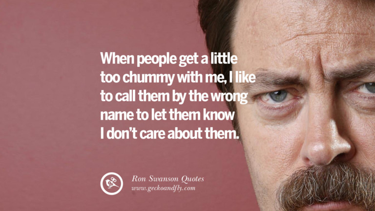 14 Funny Ron Swanson Quotes And Meme On Life