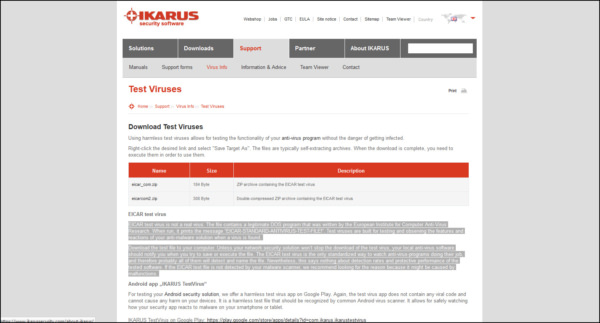 6 Sites To Test Your AntiVirus - Download Harmless Virus, Trojans, And ...