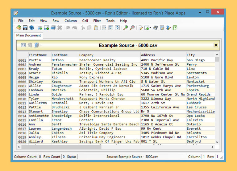 9 Free Csv Editors For Accounting Or Editing Sql Database Backup Files