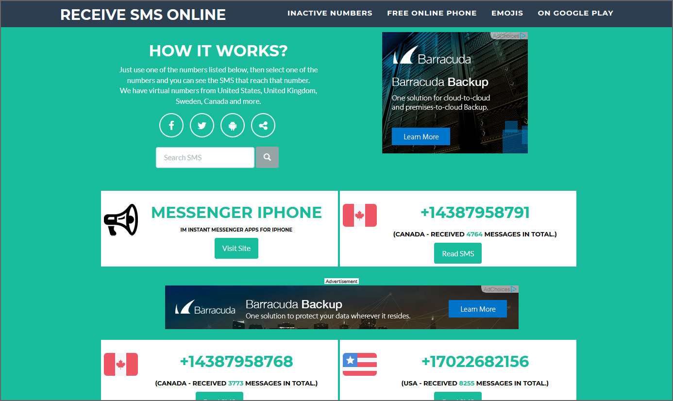 6 Websites To Receive Free SMS Via Virtual Numbers For Online Verification