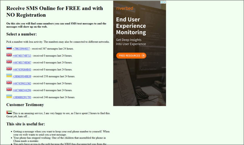 6 Websites To Receive Free SMS Via Virtual Numbers For Online Verification