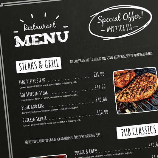 38 Free Simple Menu Templates For Restaurants, Cafes, And Parties