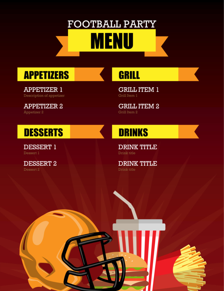 38 Free Simple Menu Templates For Restaurants, Cafes, And Parties