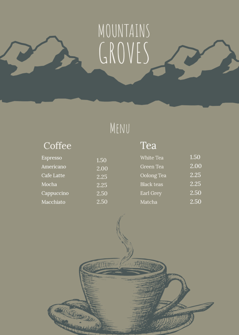 38 Free Simple Menu Templates For Restaurants, Cafes, And Parties