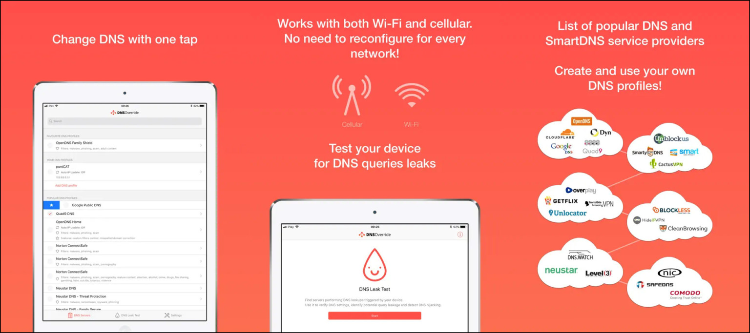 4 Apps To Change iPhone iPad DNS For 4G 5G Mobile Data Network