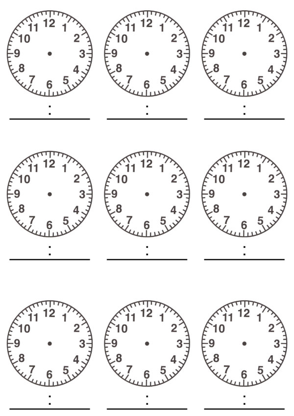 Printable Telling Time Worksheets And IKEA TROMMA Clock Face Template