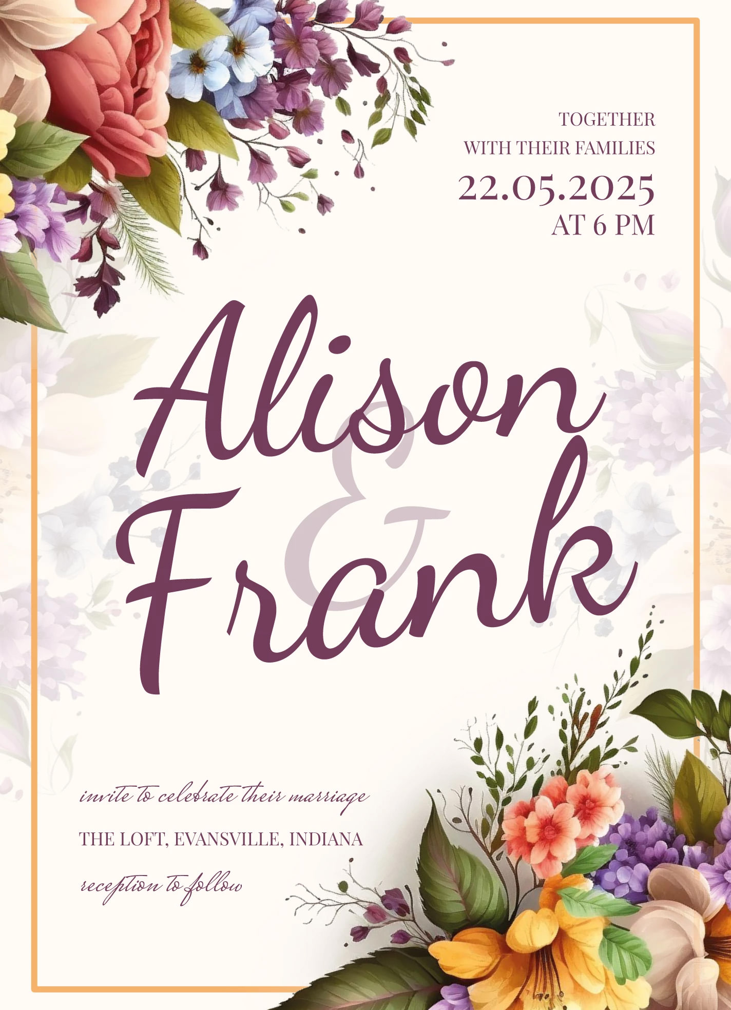 16 Free Wedding Invitation Template Cards - Printable And Editable