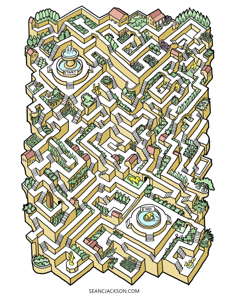 13 Creative Maze And Labyrinth Puzzles [ Download ]