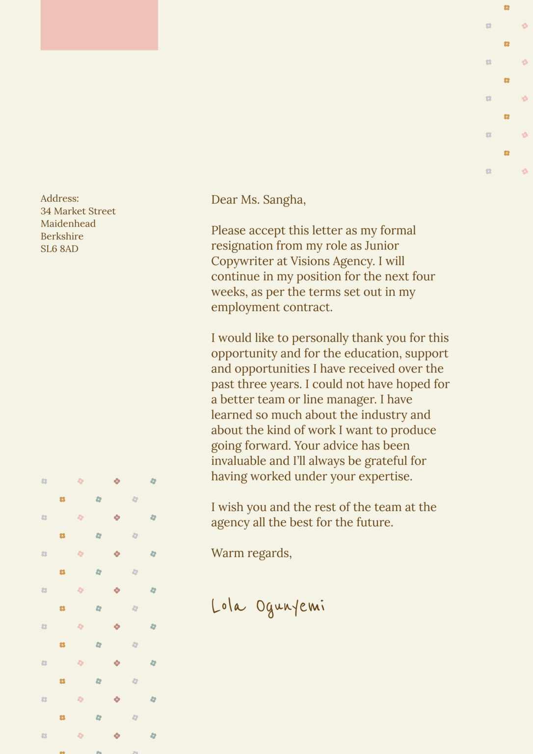 23 Free Editable Simple Resignation Letter Templates