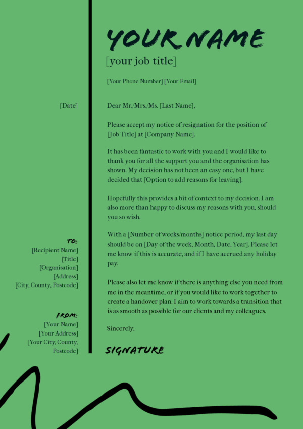 23 Free Editable Simple Resignation Letter Templates