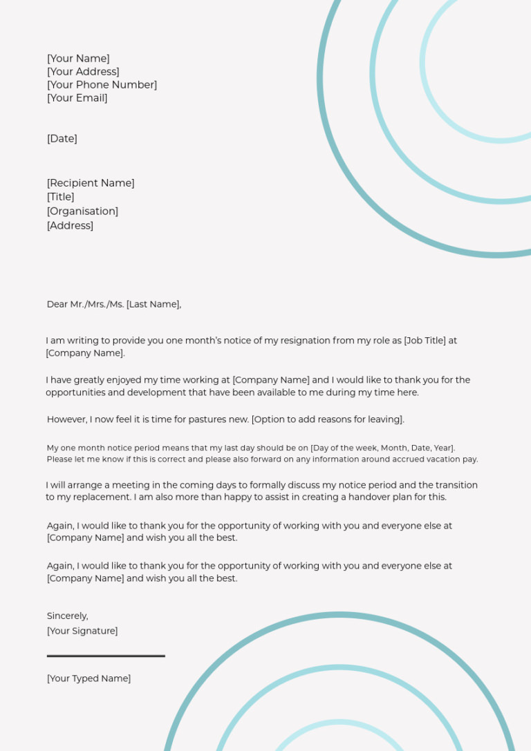 23 Free Editable Simple Resignation Letter Templates
